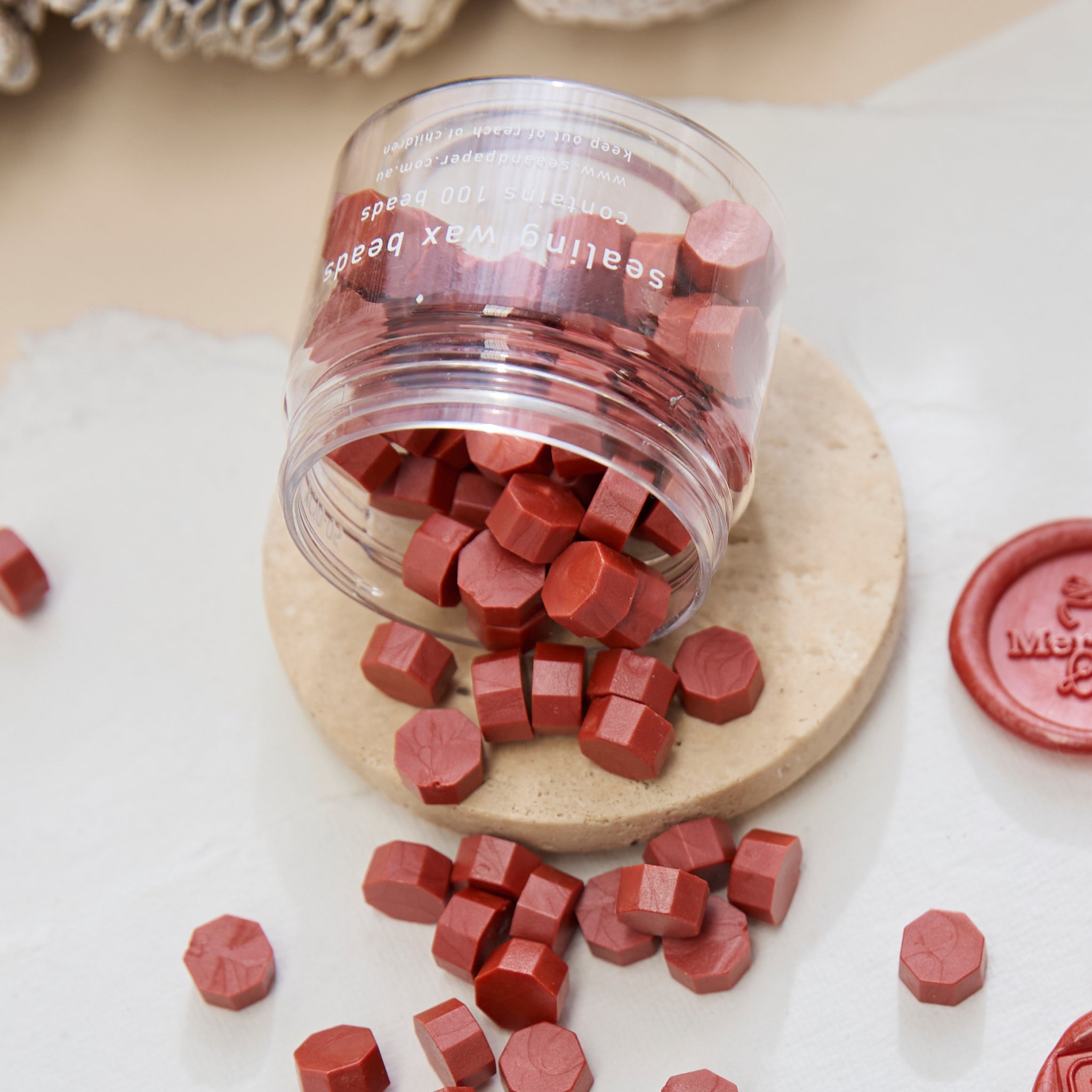 Crimson Red - Sealing Wax Beads