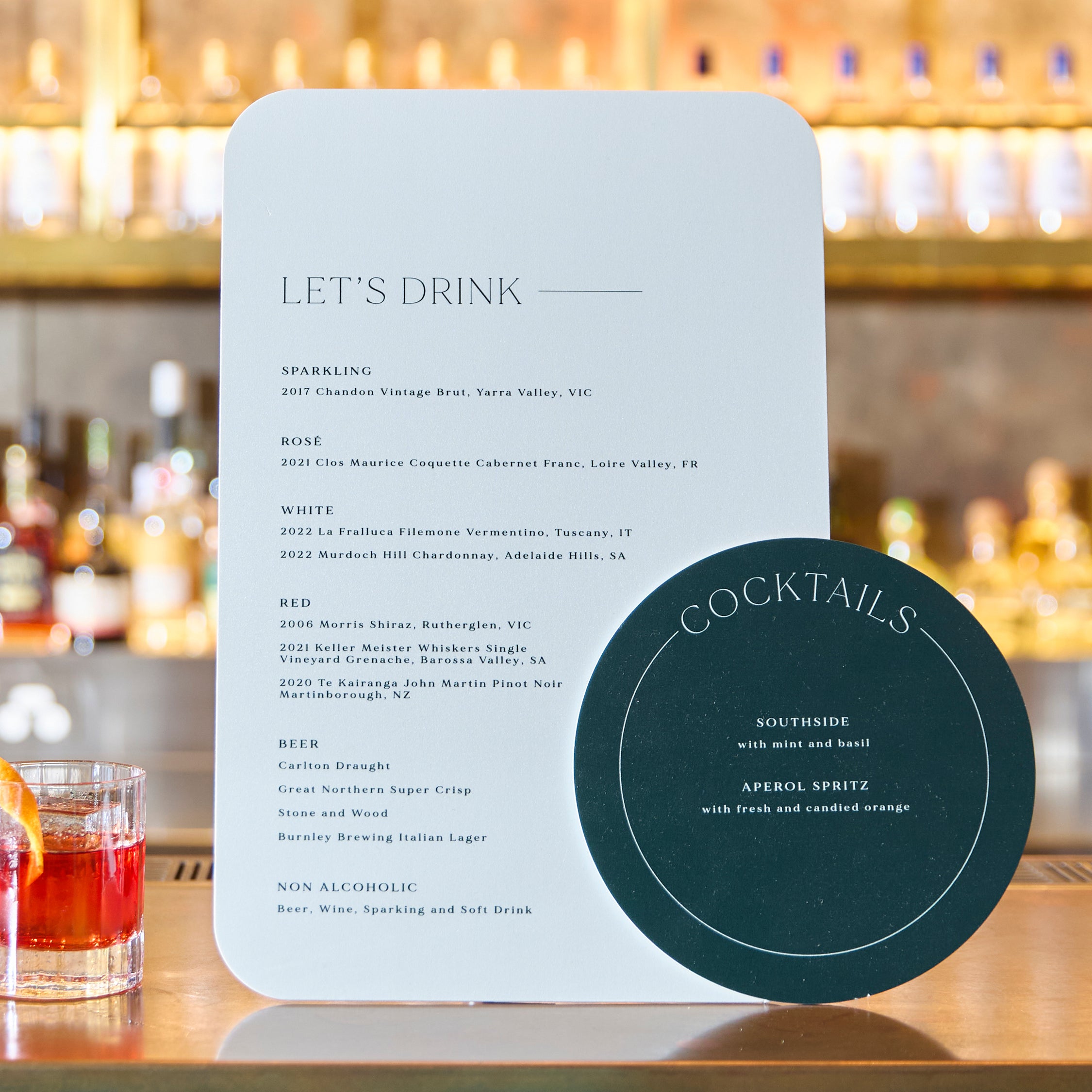 Bar & Table Signs – Sea and Paper Creative Studio