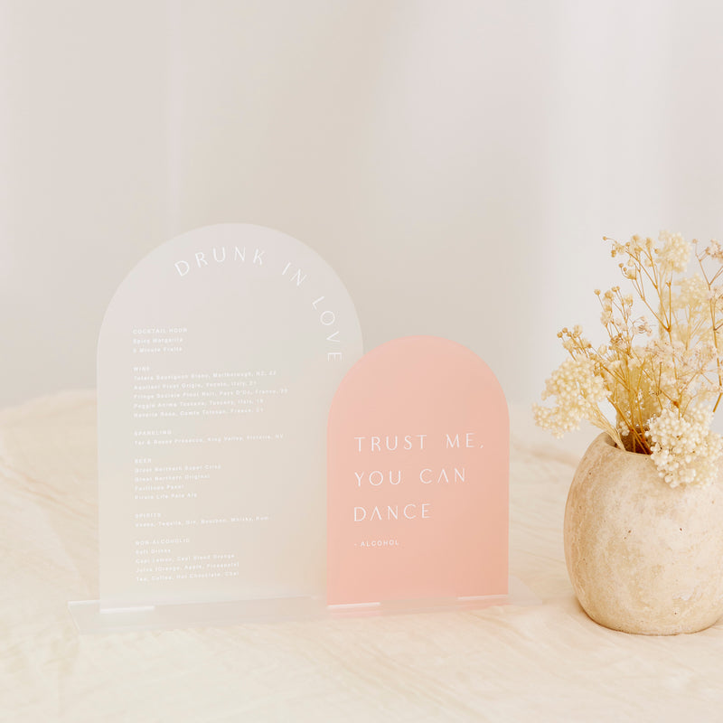 Dual Acrylic Sign - Various Sizes – Sea and Paper Creative Studio