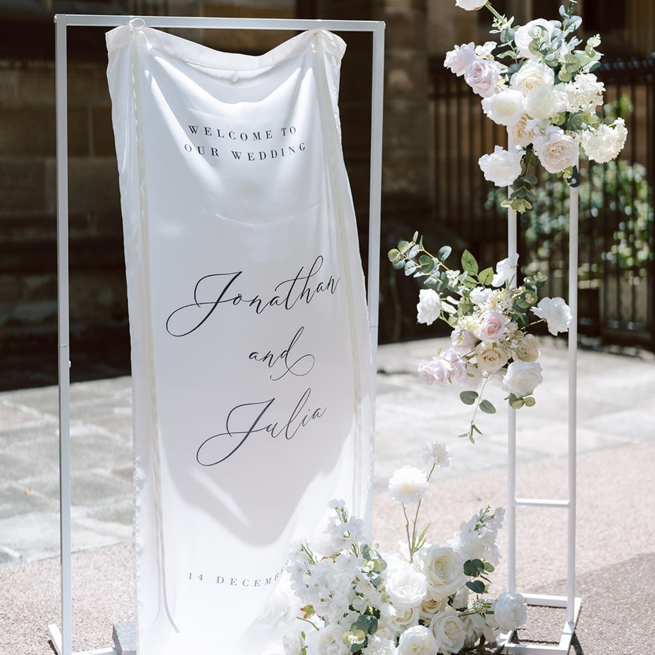 Fabric Welcome Sign – Sea and Paper Creative Studio