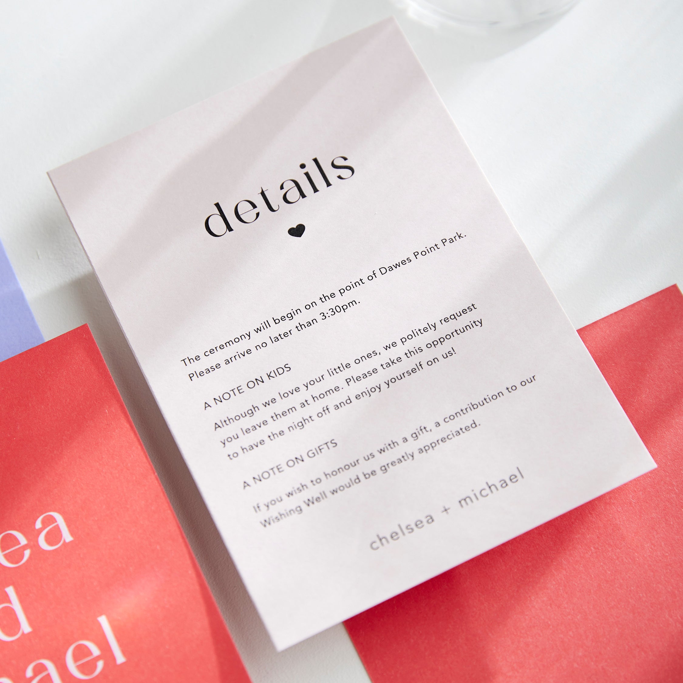 Hitched - Details Card – Sea and Paper Creative Studio