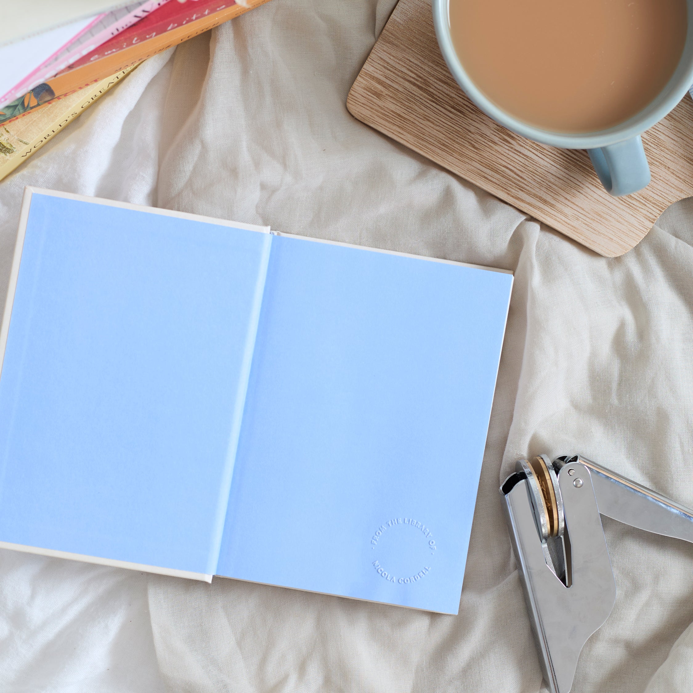 Custom Library Embossing Stamp – Sea and Paper Creative Studio