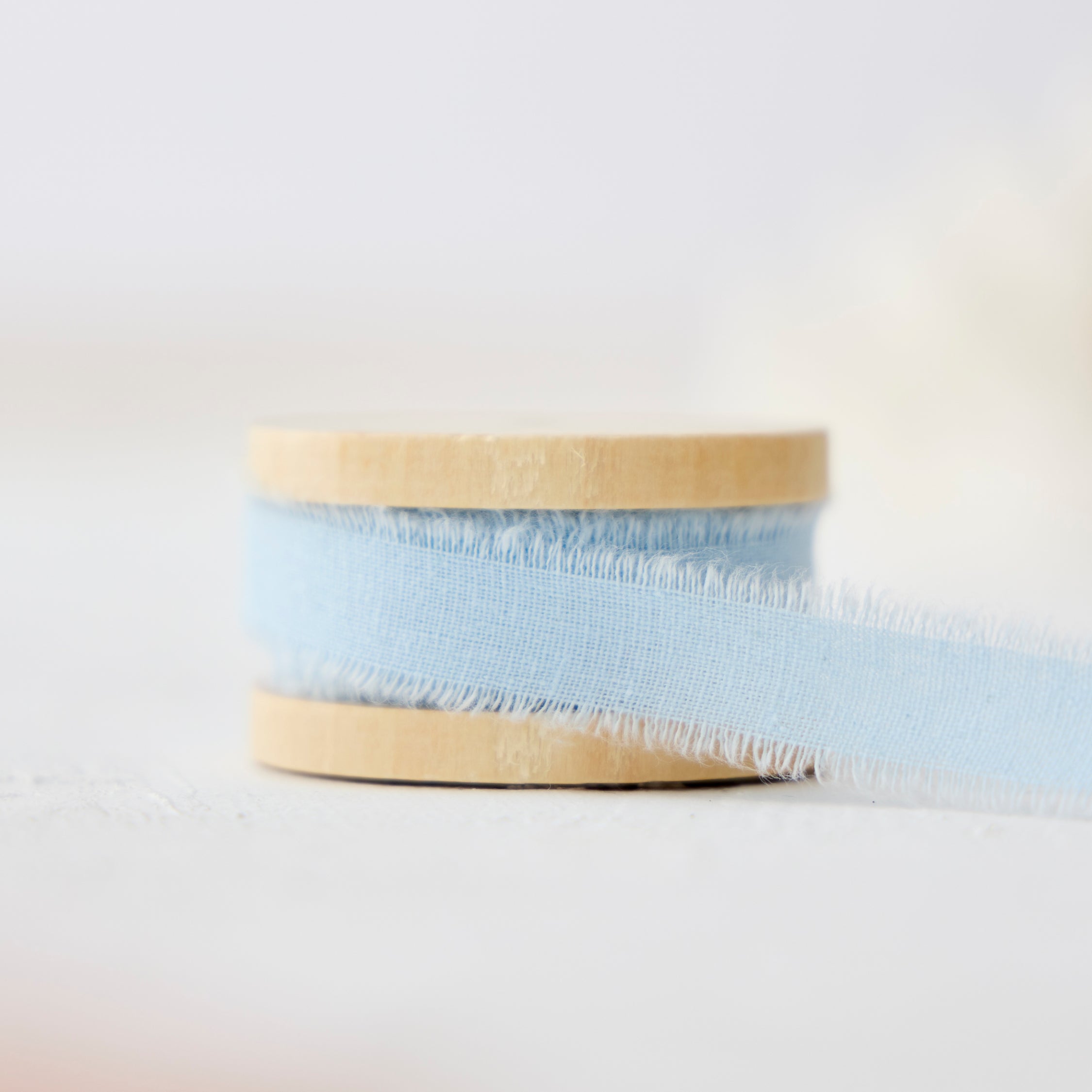 Linen Ribbon Roll - Soft Blue – Sea and Paper Creative Studio