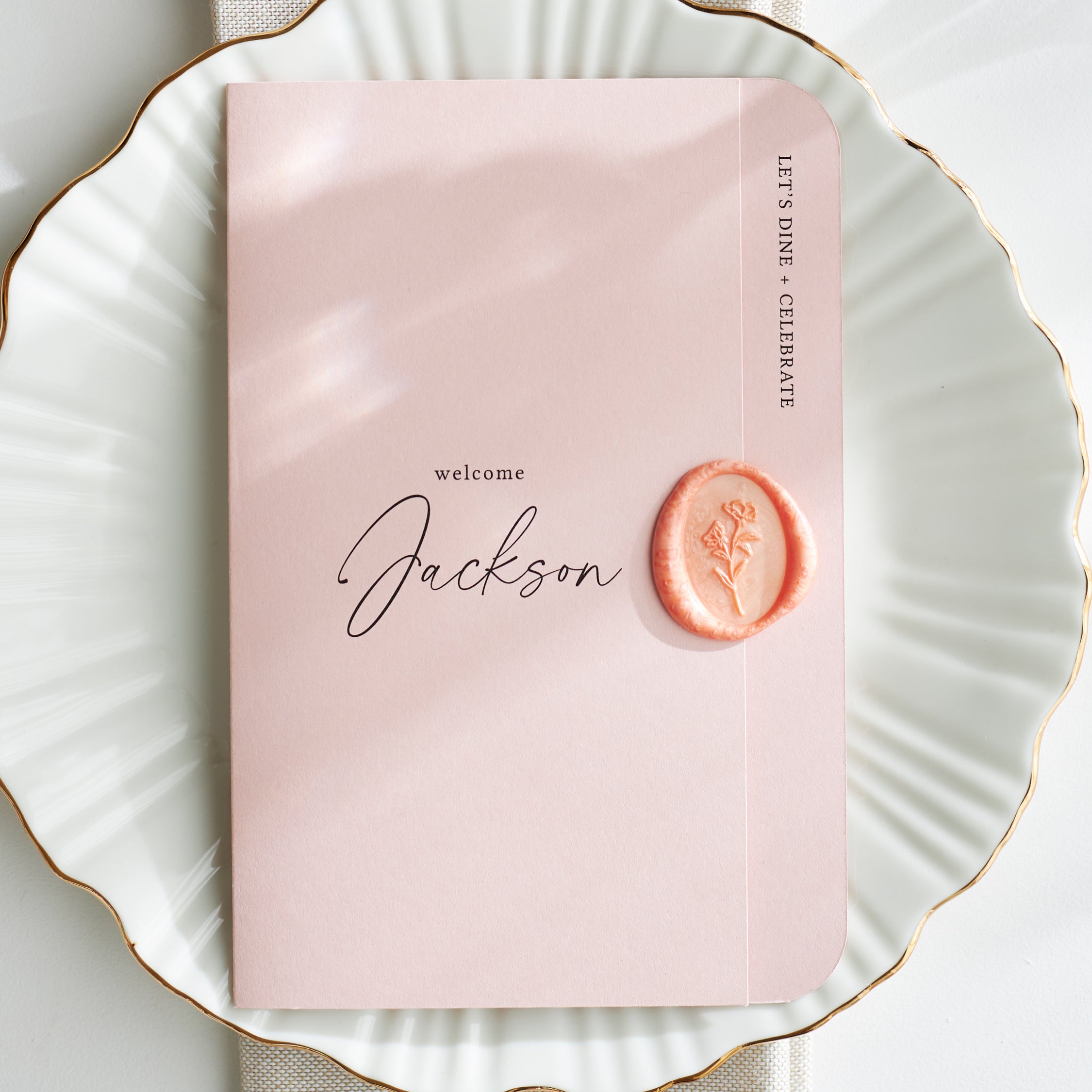 Menu Folder | The One – Sea and Paper Creative Studio