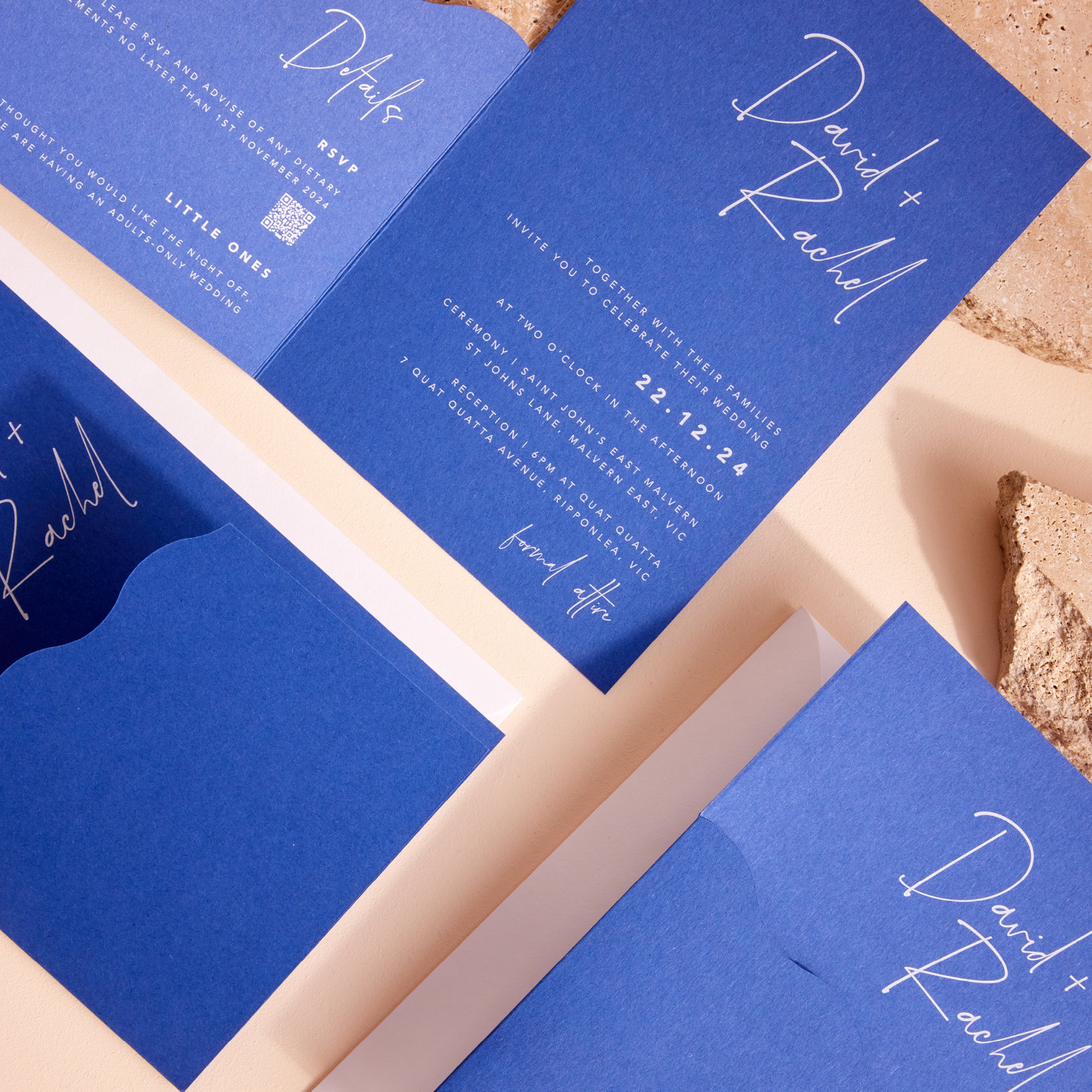 Tie The Knot - Wedding Invitation Folder & Envelope – Sea and Paper ...