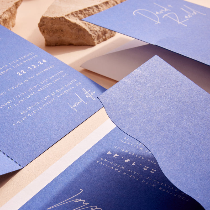 Tie The Knot - Wedding Invitation Folder & Envelope – Sea and Paper ...
