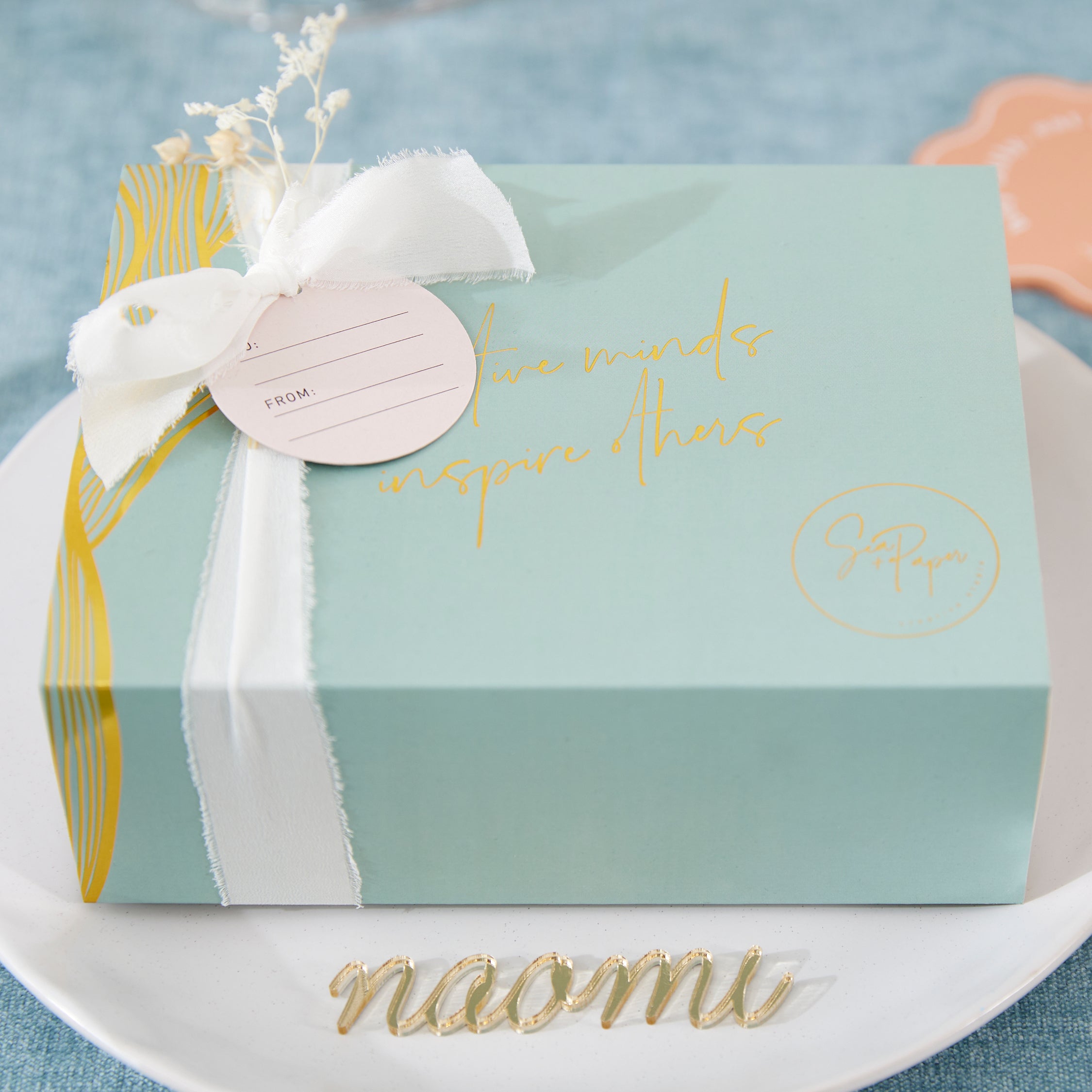Acrylic Name Place Cards – Sea and Paper Creative Studio