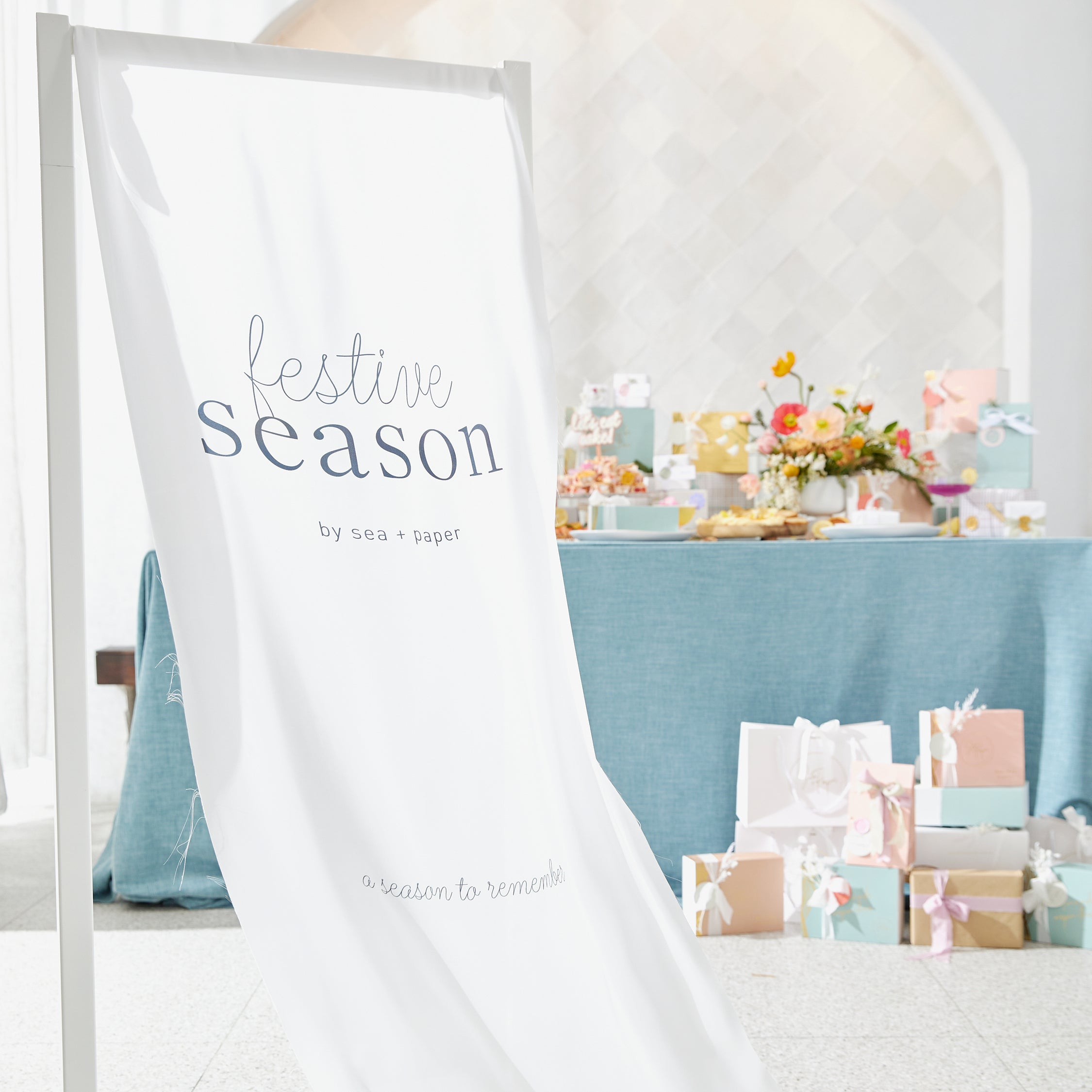 Fabric Signage – Sea and Paper Creative Studio