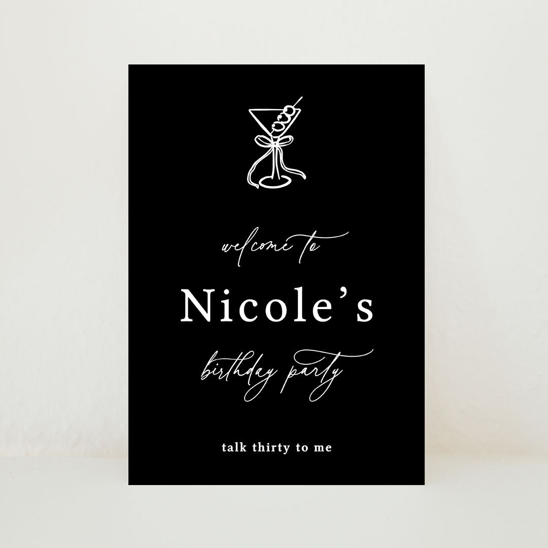 Paloma - Birthday Party Welcome Sign – Sea and Paper Creative Studio