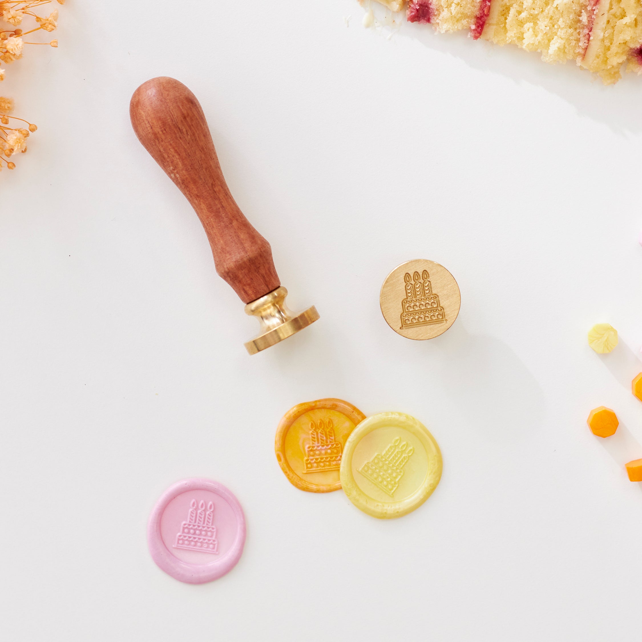 Wax Seal Stamp - Cake – Sea and Paper Creative Studio