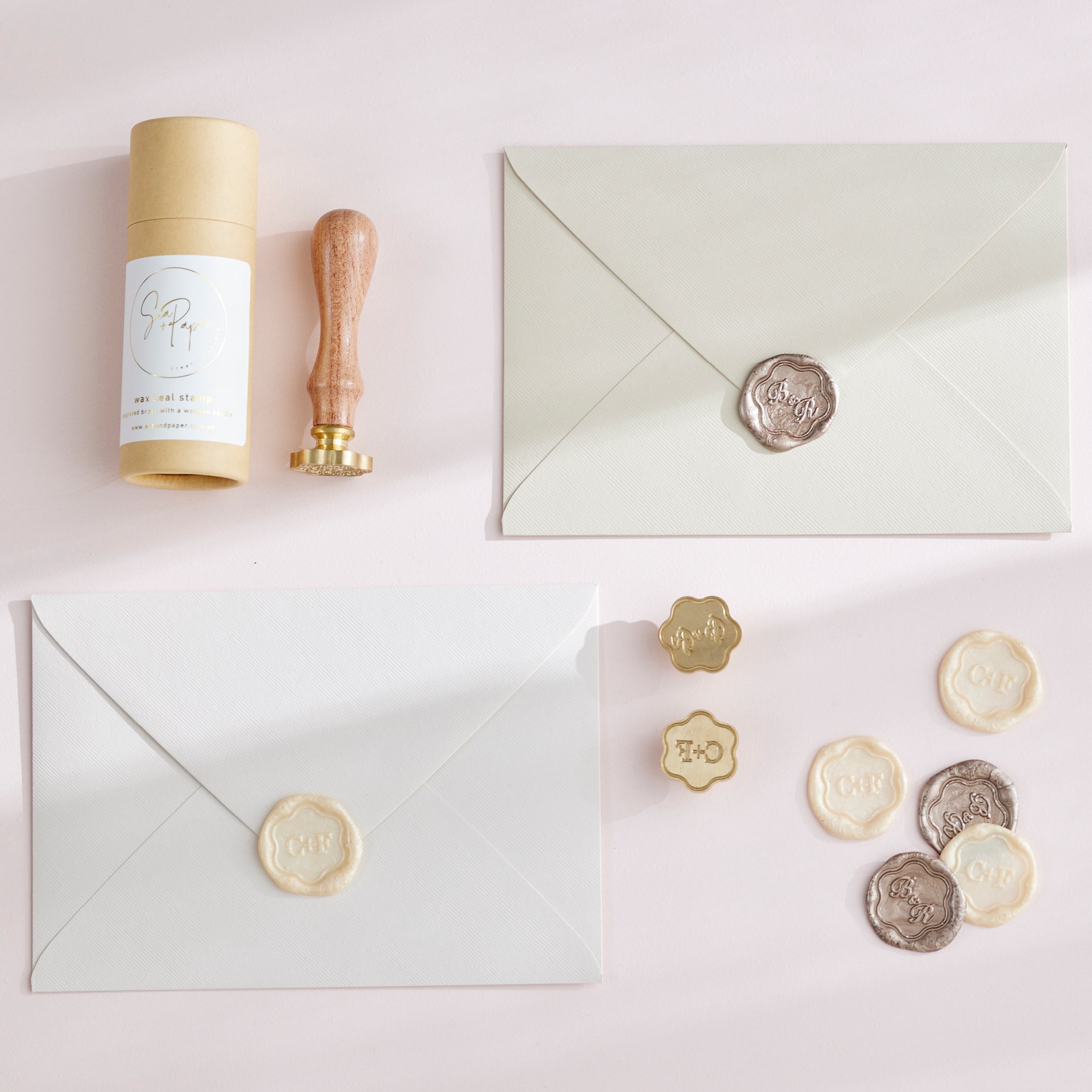 Floret Shape - Custom Wax Seal Stamp – Sea and Paper Creative Studio