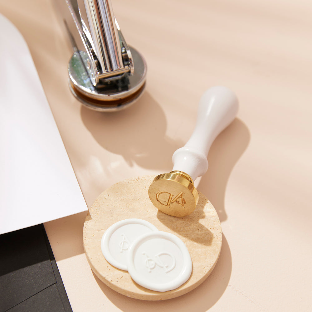Custom Wax Seal and Embossing Stamp Impression Bundle