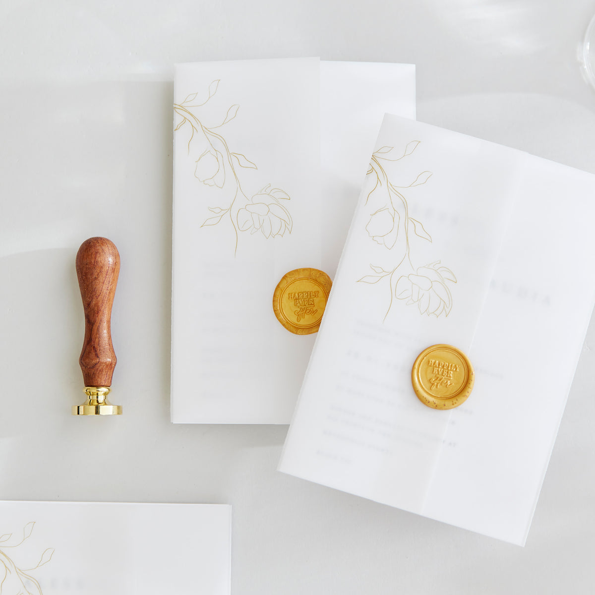 Vellum Invitation Wraps