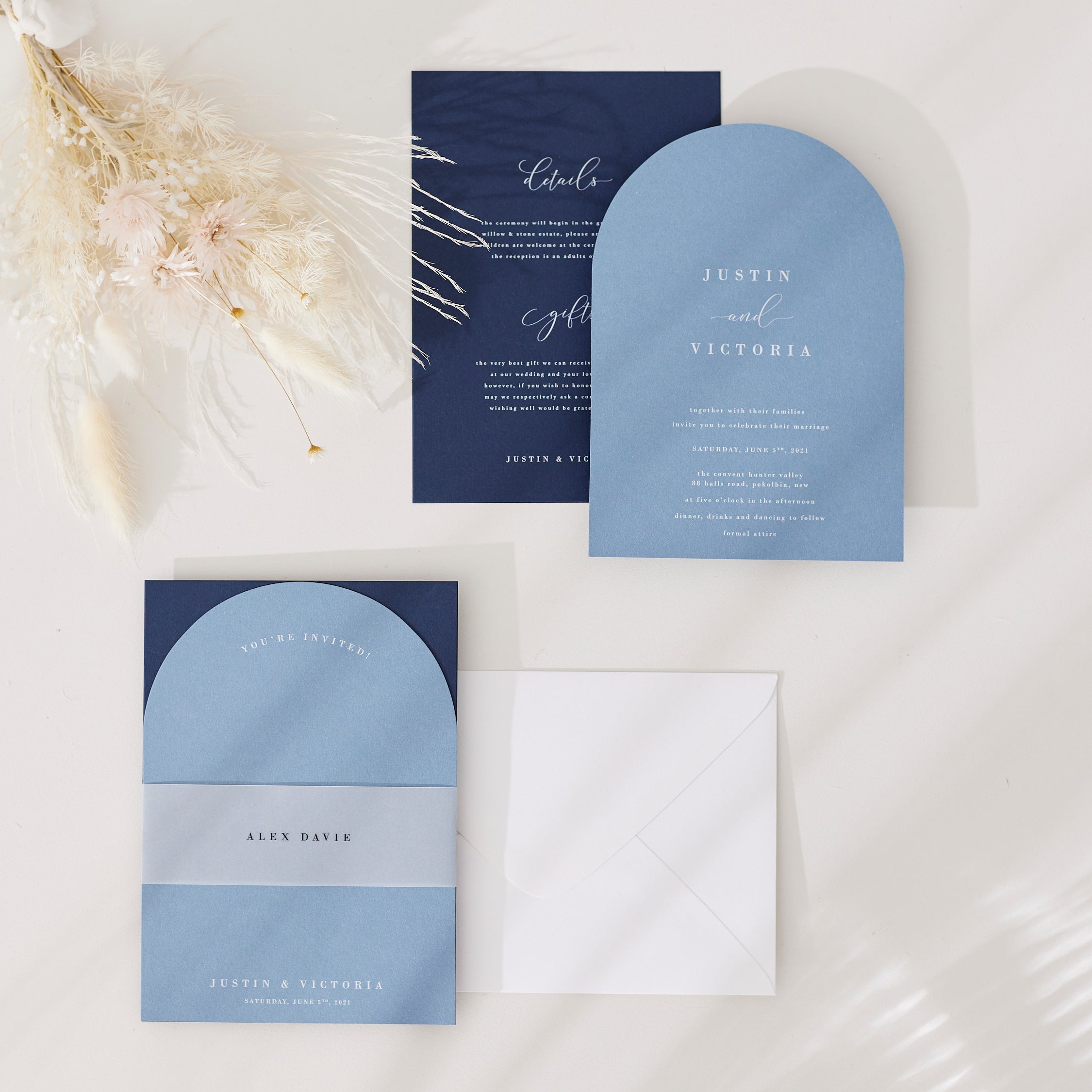 The Double Layer Invitation Set – Sea and Paper Creative Studio