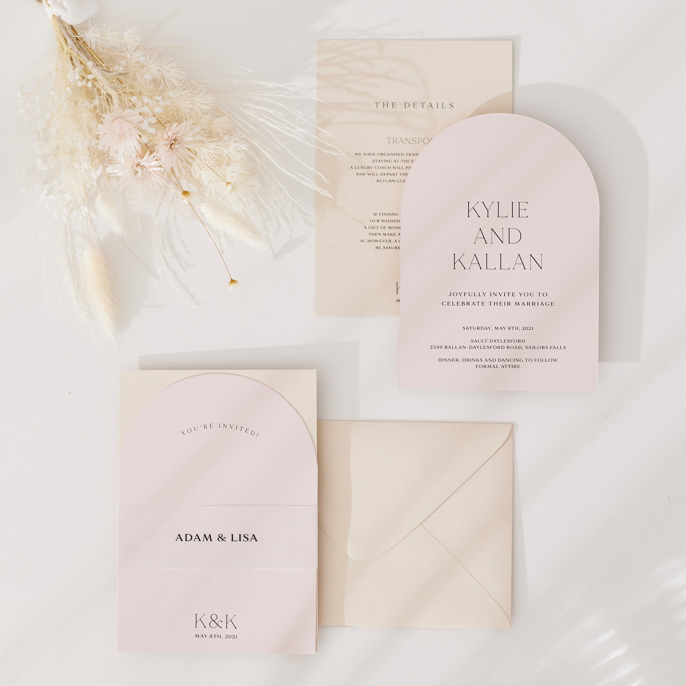 The Double Layer Invitation Set – Sea and Paper Creative Studio