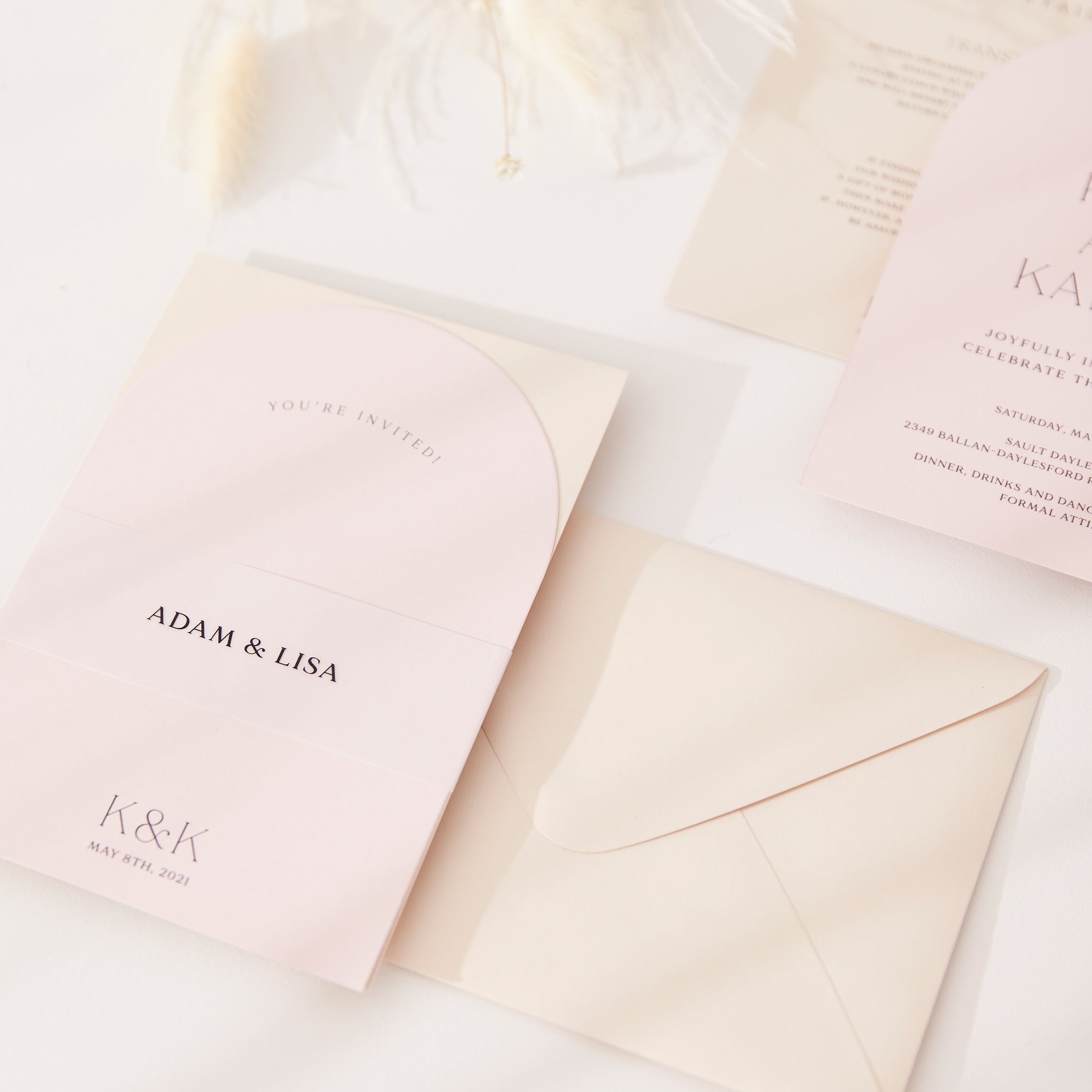 The Double Layer Invitation Set – Sea and Paper Creative Studio