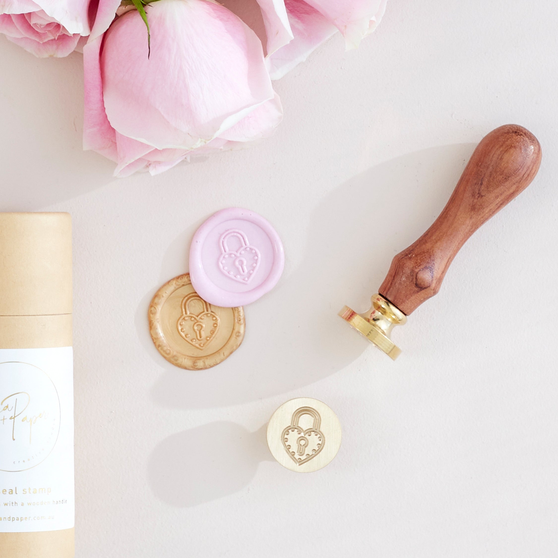 Wax Seal Stamp - Love Lock – Sea and Paper Creative Studio