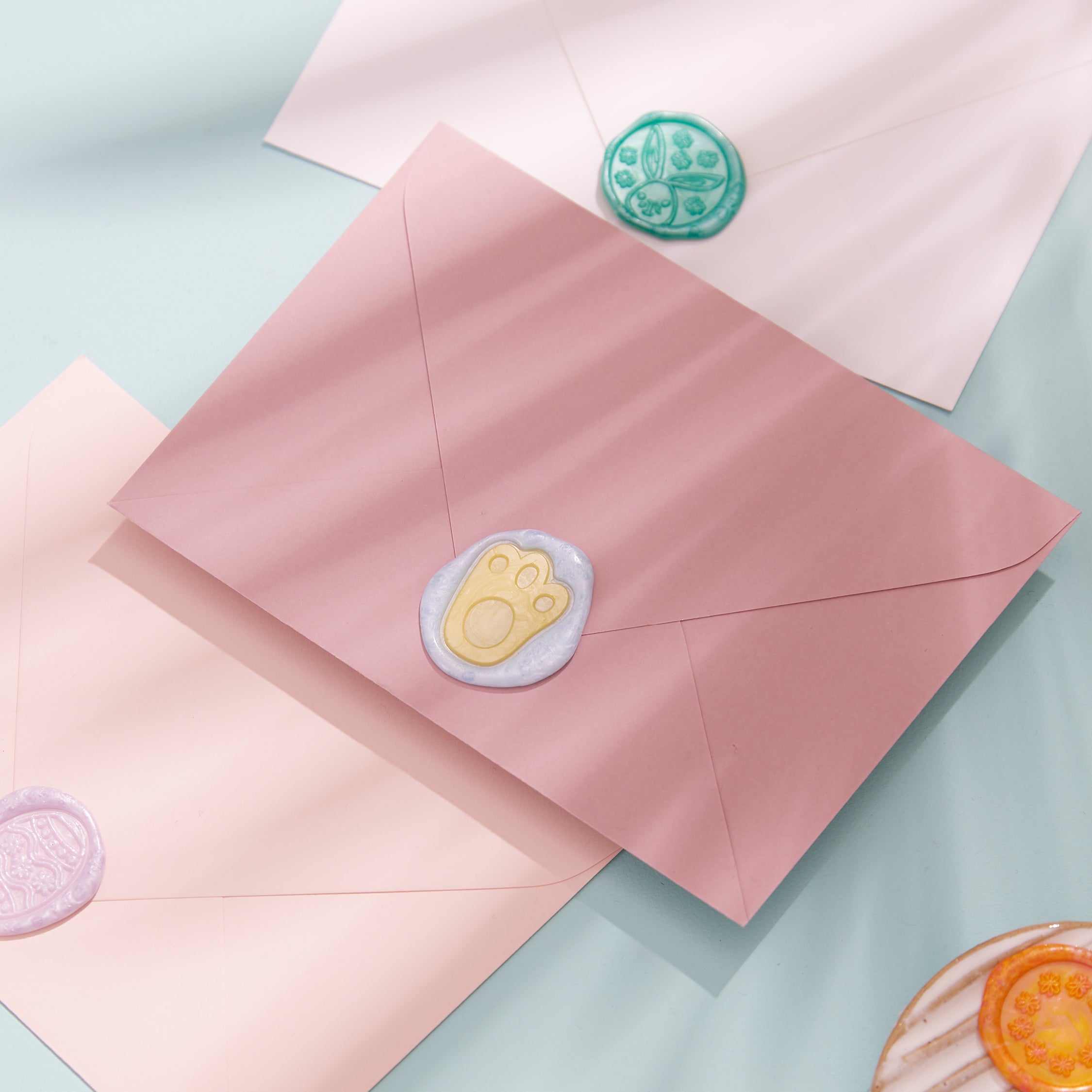 Wax Seal Stamp - Bunny Paw Print – Sea and Paper Creative Studio