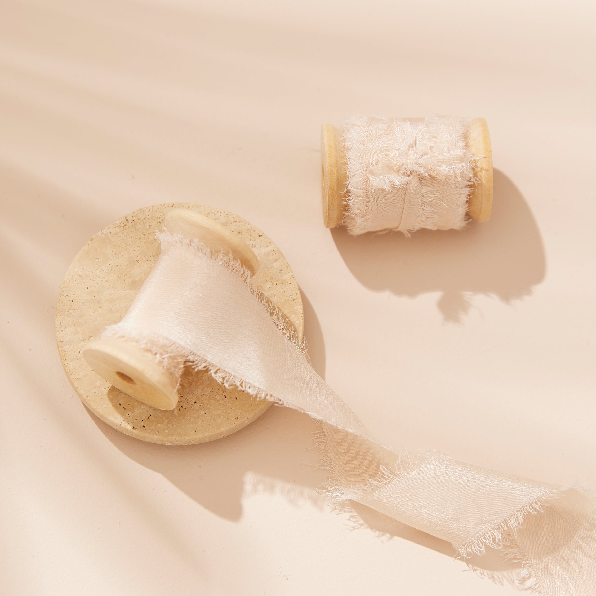 Silk Ribbon Roll - Almond (25mm width) – Sea and Paper Creative Studio