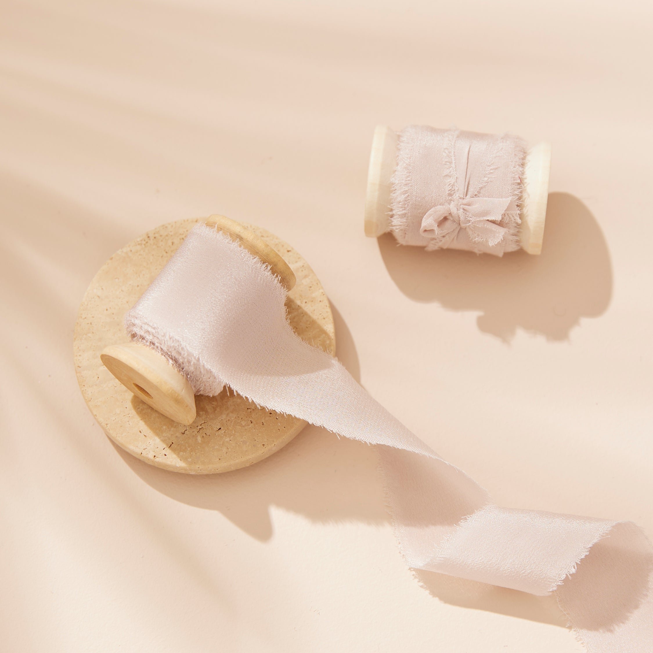 Silk Ribbon Roll - Soft Mauve (25mm width) – Sea and Paper Creative Studio