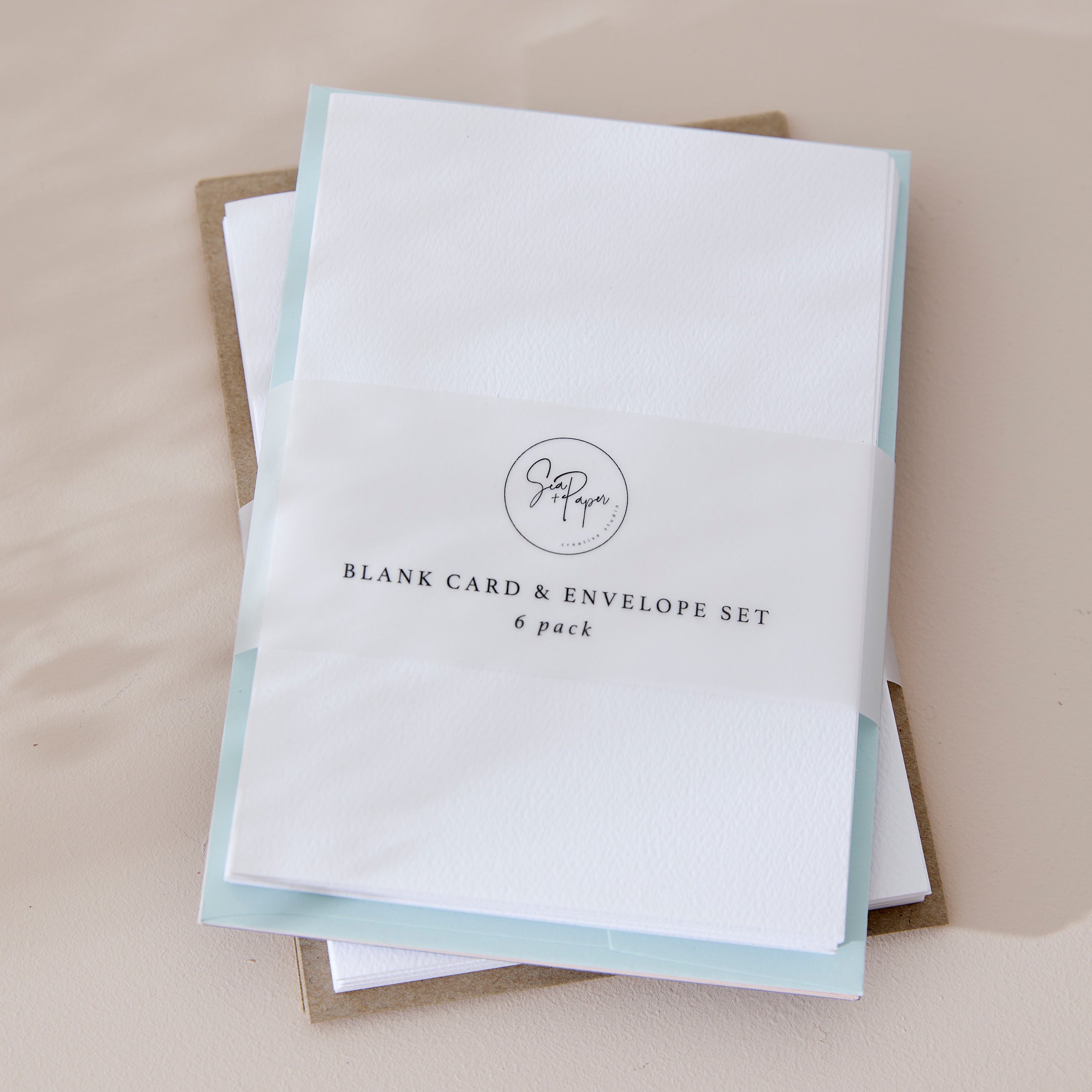 DIY Card & Envelope Set - 6pk – Sea and Paper Creative Studio