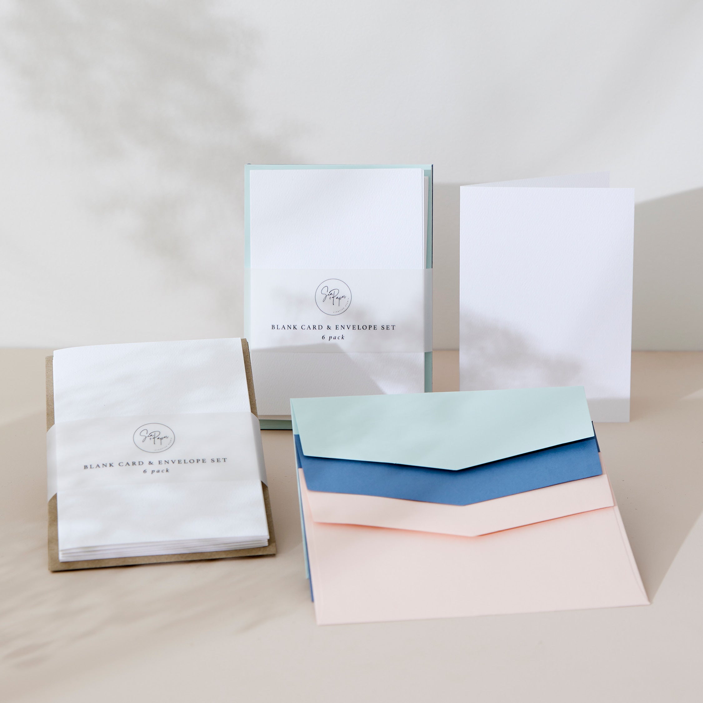 DIY Card & Envelope Set - 6pk – Sea and Paper Creative Studio